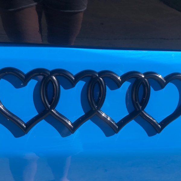 Cute Car Logo Heart Emblem, Exterior Accessories, Car Modification, Mod ...