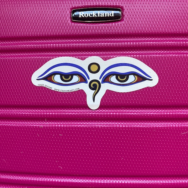 Buddha Eyes Die Cut Bumper Sticker- Car Sticker, Laptop Sticker, Vinyl ...