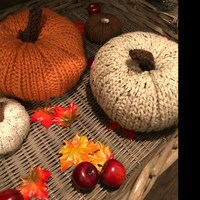 Knit Pumpkin, Fall Decor, Cozy Knits, Fall Harvest, Fall Table Decor ...