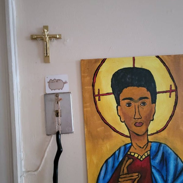 Custom Waluigi Crucifix Cross Smash Mario Wii U Nintendo Luigi - Etsy