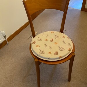 Light Grey Elise Smoke Tapered Square Shaped Chair Seat | Etsy