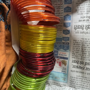 12 Pieces Indian Bollywood Costume Wedding Style Plain Glass Bangles ...