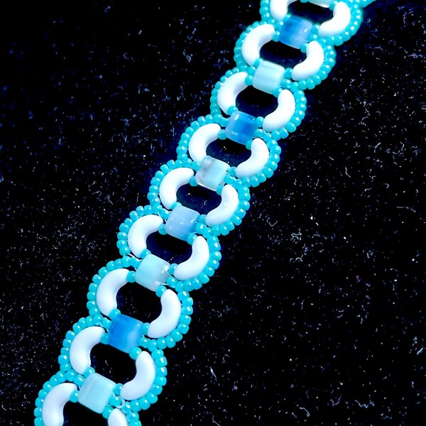 Beaded Bracelet Tutorial: Bugle, Seed, Fire-polished Beads (PDF Pattern) - Etsy