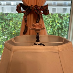 Set of 2 Gorgeous Porcelain Lamp Shade Finials Shade Toppers 2 Tall Fit ...