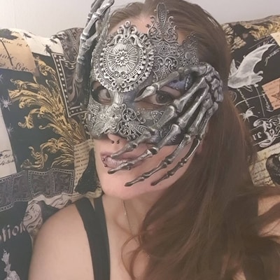 Gothic Blind Masquerade Mask Skeleton Mask Halloween Mask - Etsy