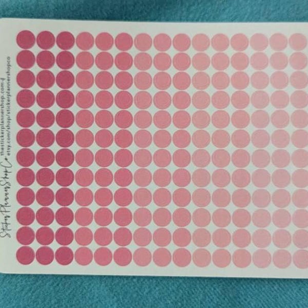 Date Dot Planner Stickers - Date Dots - Date Stickers - 198 Stickers - Etsy