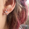 CORGI Stud Earrings / Hypoallergenic Titanium Posts / Corgi Lover Gift ...