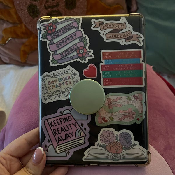 Cozy Girl Book Club Sparkly Sticker, Cute Autumnal Sticker, Cozy Autumn ...