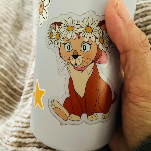 Clear Dinah Sticker,dinah Cat, Alice in Wonderland, Waterproof,disney ...