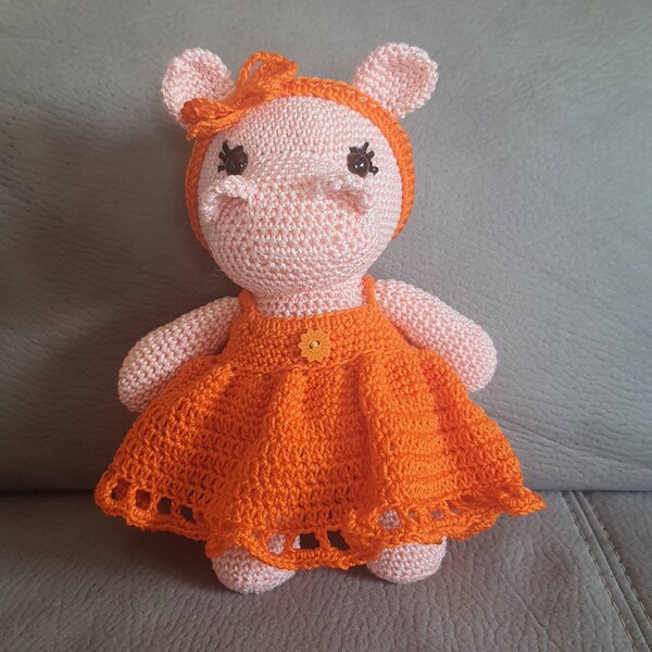 Handmade Crochet Hippo Duo Pattern DIY Amigurumi Hippos PDF, Fun ...