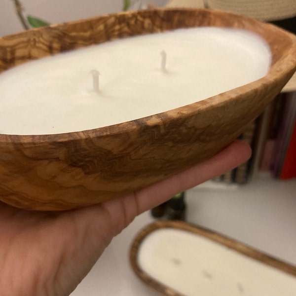 17 Oz Big Botanical Candle With 3 Wicks and Gift Box. Vegan Soy Wax ...