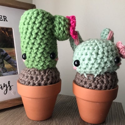 Cactus Plush, Crochet Amigurumi Plushie, Spring Plant, Seguro Cacti ...