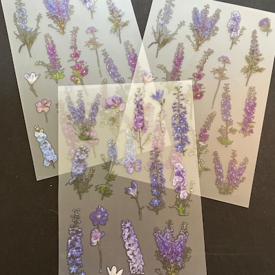 Girls Illustration Sticker Pack Flower Girl Stickers Series - Etsy