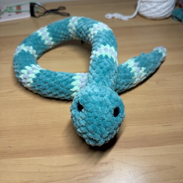 Snake Plush Crochet Pattern No Sew Do It Yourself Amigurumi Tutorial ...