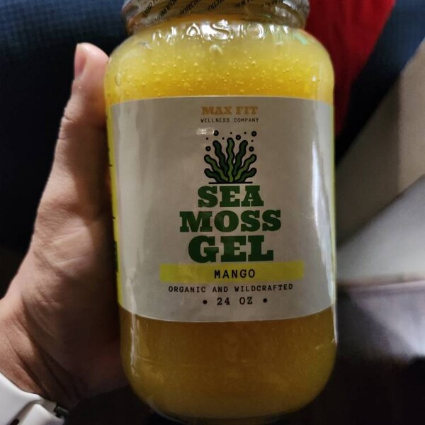 Organic Pure Sea Moss Gel - Wildcrafted Gold Sea Moss From Saint Lucia ...