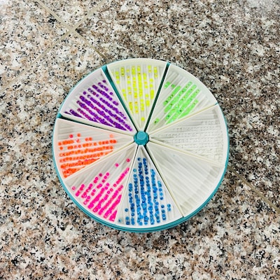 Spinnable 3D Printed Rhinestone Trays W/multiple Compartments Diamond ...