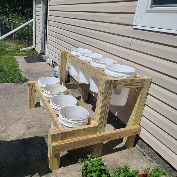 3 Tier Bucket Garden Plans - Etsy