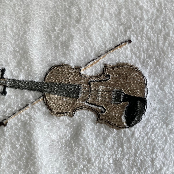 Violin Embroidery Design. Machine Embroidery Design. Musical Instrument ...