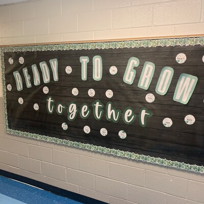 Modern Greenery Back to School Bulletin Board Kit, Easy and Modern ...