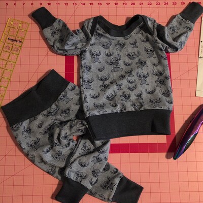 Baby Sweatsuit Pattern and Tutorial NB 18M PDF Pattern Boy Girl Modern ...