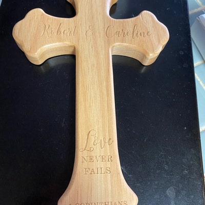 Our Wedding Day Personalized Wood Cross, Gifts for Wedding, Religious ...