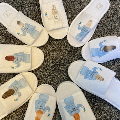 Personalised Sloth Spa Slippers Sleepover Favour Boys Girls - Etsy