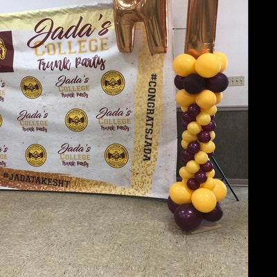 Trunk Party Backdrop, College Trunk Party Backdrop, Graduation Step and ...