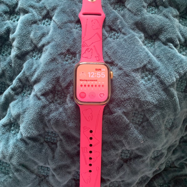 Dental, Dentist, Dental Hygienist Silicone Watch Band Laser Engraved ...