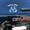 CUSTOM TEXT 42 Windshield BROW Vinyl Decal Sticker Personalized Truck ...