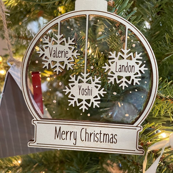 Layered Snowflake Ornament SVG File, Laser Cut, Engraved, Glowforge ...