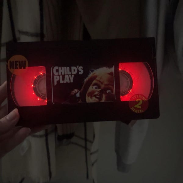 Retro VHS Lamp,child's Play Chucky,night Light!amazing Gift Idea for ...