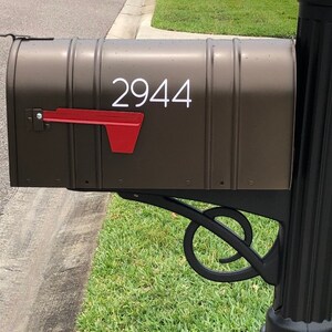 Custom Mailbox Address Numbers Modern Mailbox Numbers | Etsy