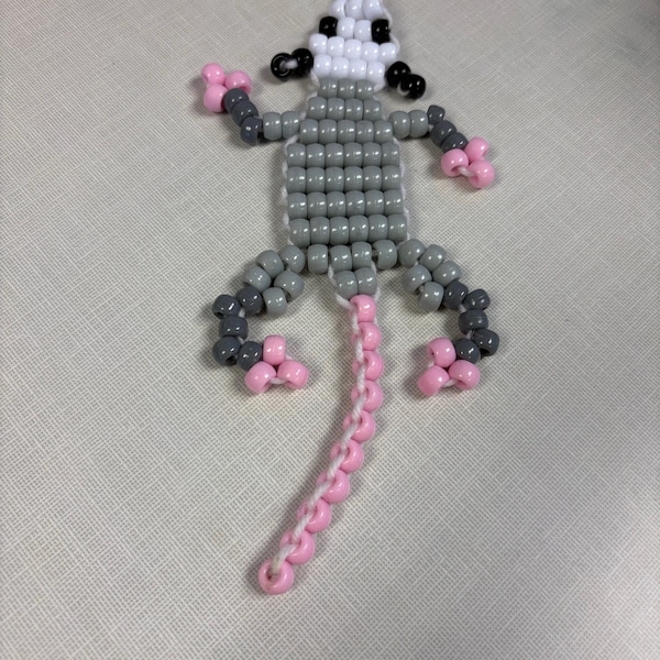 Beaded Animal Keychain | Woodland Animals | Pony Beads | 90s ...