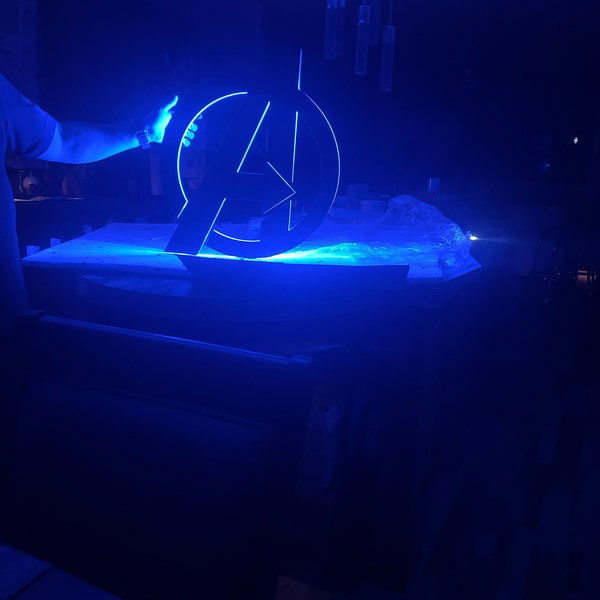 Avengers Neon Sign, Avengers Led Sign, Superhero Led Sign, Superhero ...