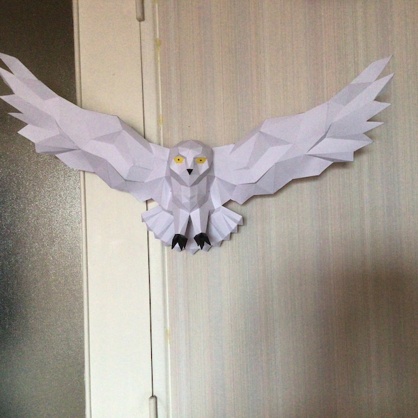 DIY Papercraft Owl,3d Owl Model,origami Owl,owl Templates,sitting Owl ...