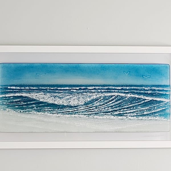 Large Wave Frame 60x30cm(12x23 1/2", Seas the Moment Panoramic Wave ...