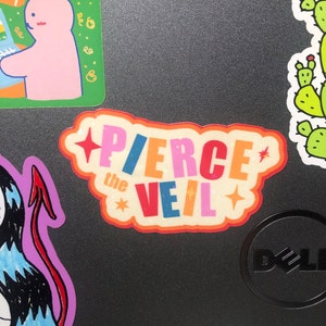 Unused Sticker Club Cute Pink and Purple Girly Sticker Laptop, Kindle ...