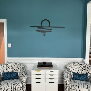 Sunset Metal Wall Art, Set of 3 Wall Decor, Oversized Wall Art, Metal ...