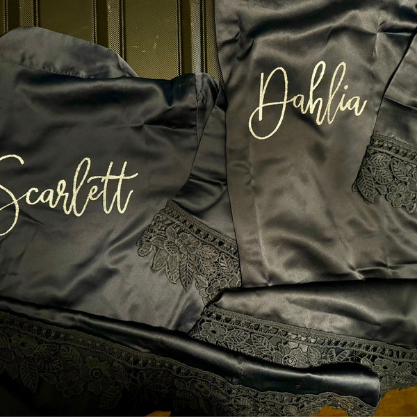 Mother of the Bride Robe, Mother of the Groom Robe, Wedding Robes,satin ...