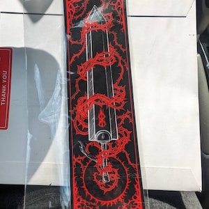 Dragonslayer Sword Sticker, Guts Sword Waterproof Vinyl Sticker, Dark ...