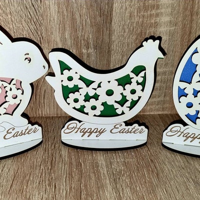 Easter Basket Svg Glowforge Laser Cut Files Easter SVG Lasercut Vector ...