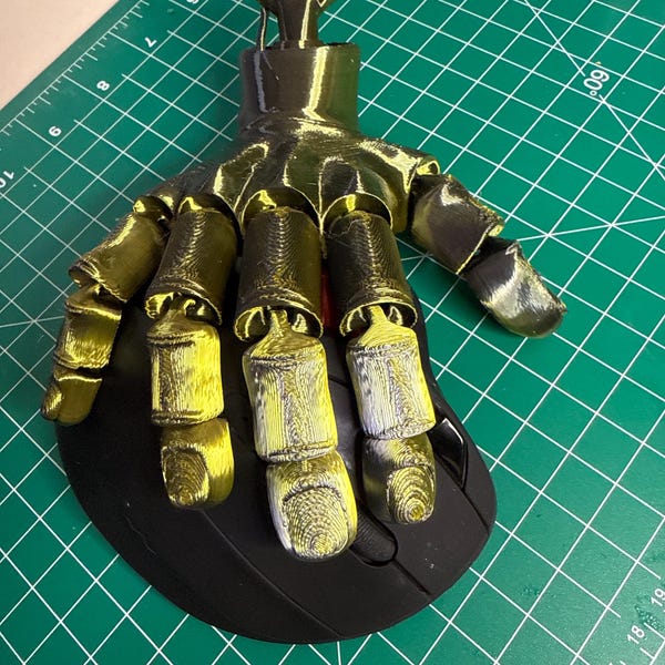 Flexi Factory Print-in-place Hand - STL for 3D Printing - Etsy