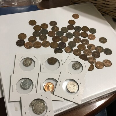 Complete Set 1943 World War 2 Steel Wheat Pennies / All 3 Mints P,D,S ...