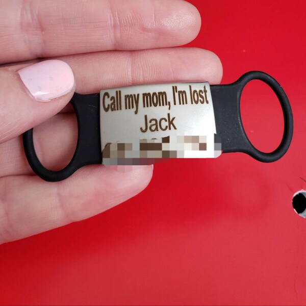 Personalized Slide on Silent Dog Tags, Pet ID Tag Dog Collars, Custom ...