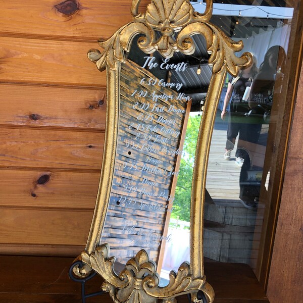 Event Timeline Wedding Sign Decal /personalized Couples Names and Dates ...