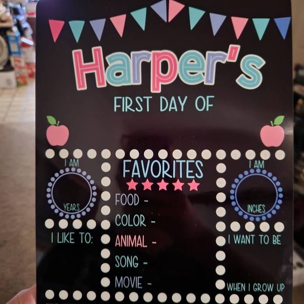 Last Day of School Board, Reusable Last Day of School Board, First and ...