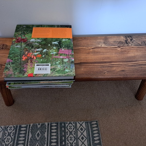 Rectangular Plant Stool, Farmhouse Stand, 4 Leg Wooden Stool, Small ...