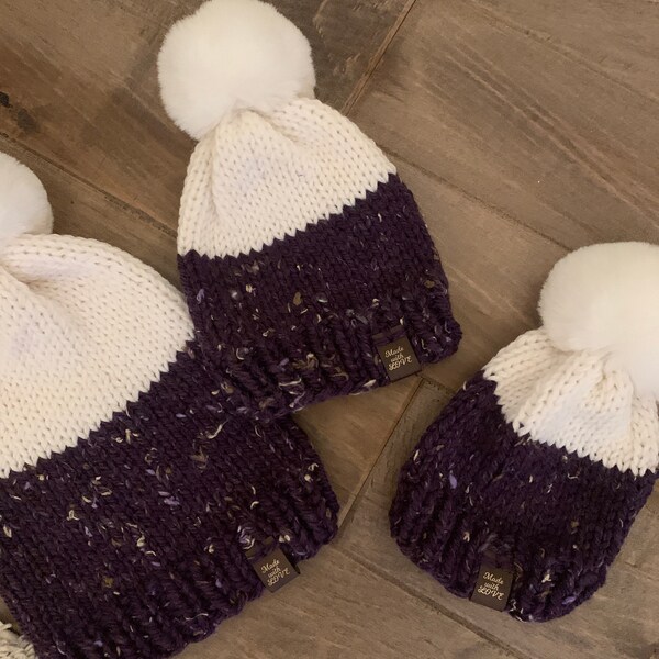 Knitting Pattern, THE PEBBLE BEANIE, Women's Knit Hat, Knit Winter Hat ...