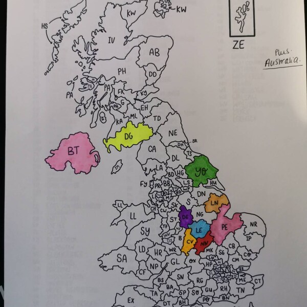 EUROPE SALES MAP Hand Illustrated Map Labelled Map Instant Download ...