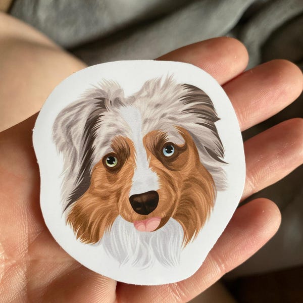 Personalized Dog Stickers - Hand Drawn | Custom Pet Sticker, Custom Dog ...